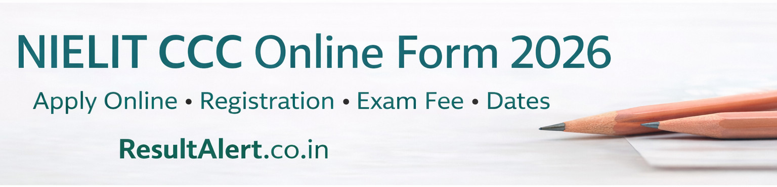 NIELIT CCC Online Test 2026 Apply the Registration Fees Online - Result ...